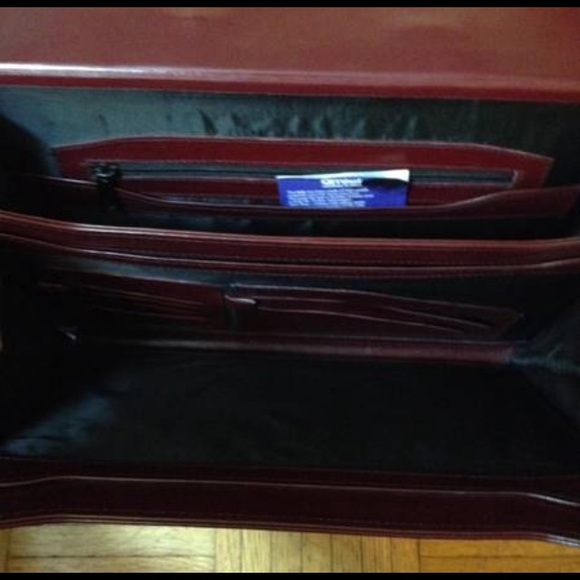 Amiet | Bags | Amiet Briefcase Amiet Closure Typical Maroon Color ...
